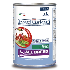 Exclusion - Mediterraneo Adult All Breed Trota - Cani.it