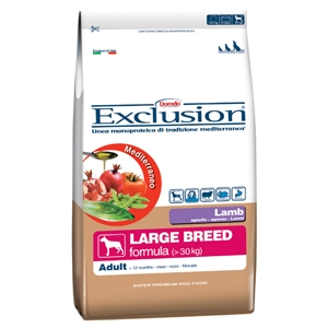 Exclusion - Mediterraneo Adult Large Breed all'Agnello - Cani.it