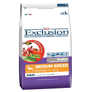 Exclusion - Mediterraneo Adult Medium Breed Coniglio - Cani.it