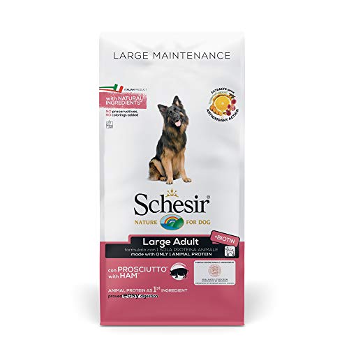 Schesir - Schesir Dry Line, Adult Large al Gusto Prosciutto - Cani.it